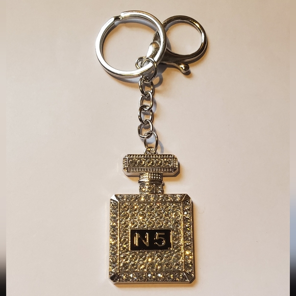 Other | Fashion Perfume Bottle Bag Charm Keychain Silver | Poshmark